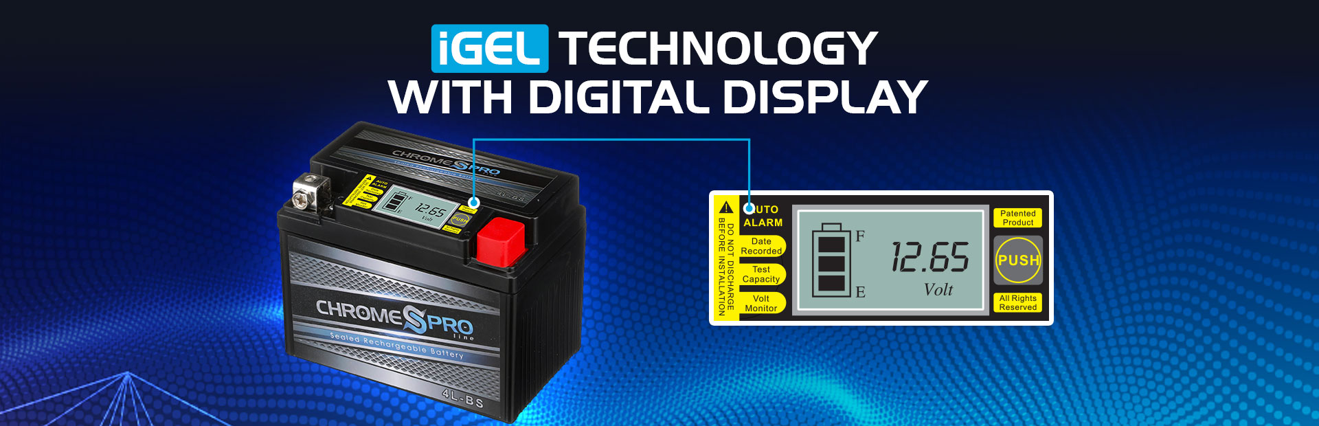 Batteries: High Performance Replacement Batteries – Chrome Battery